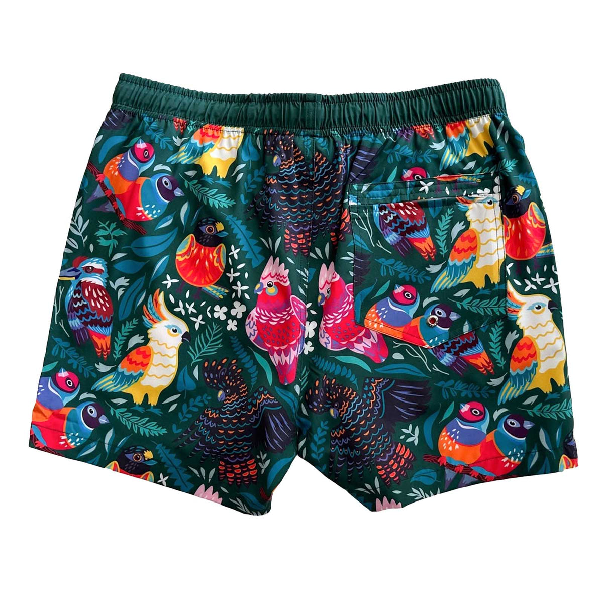 Men's Stretchy Trunks: Aussie Birds – South Beach Boardies