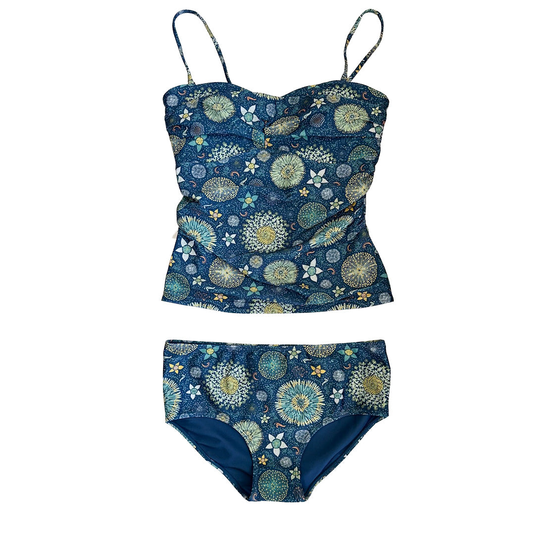 Women's Vintage Tankini Top: In Bloom – South Beach Boardies