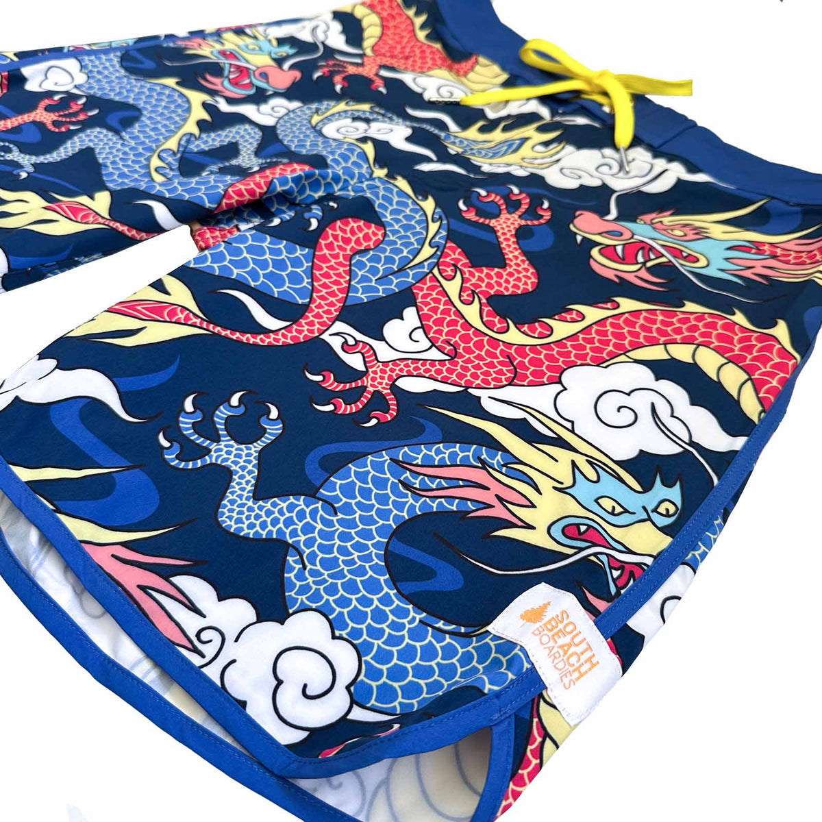 Men's Retro Piping Boardies: Year of the Dragon – South Beach Boardies
