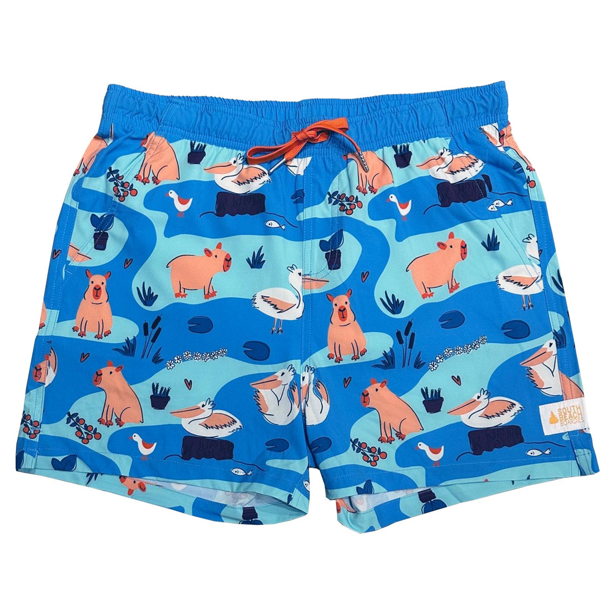 Men's Stretchy Trunks: Capybara & Crew – South Beach Boardies